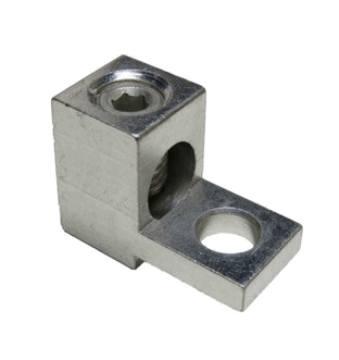 Aluminium Single Barrel Connector One Hole Mount – Grounding.ID